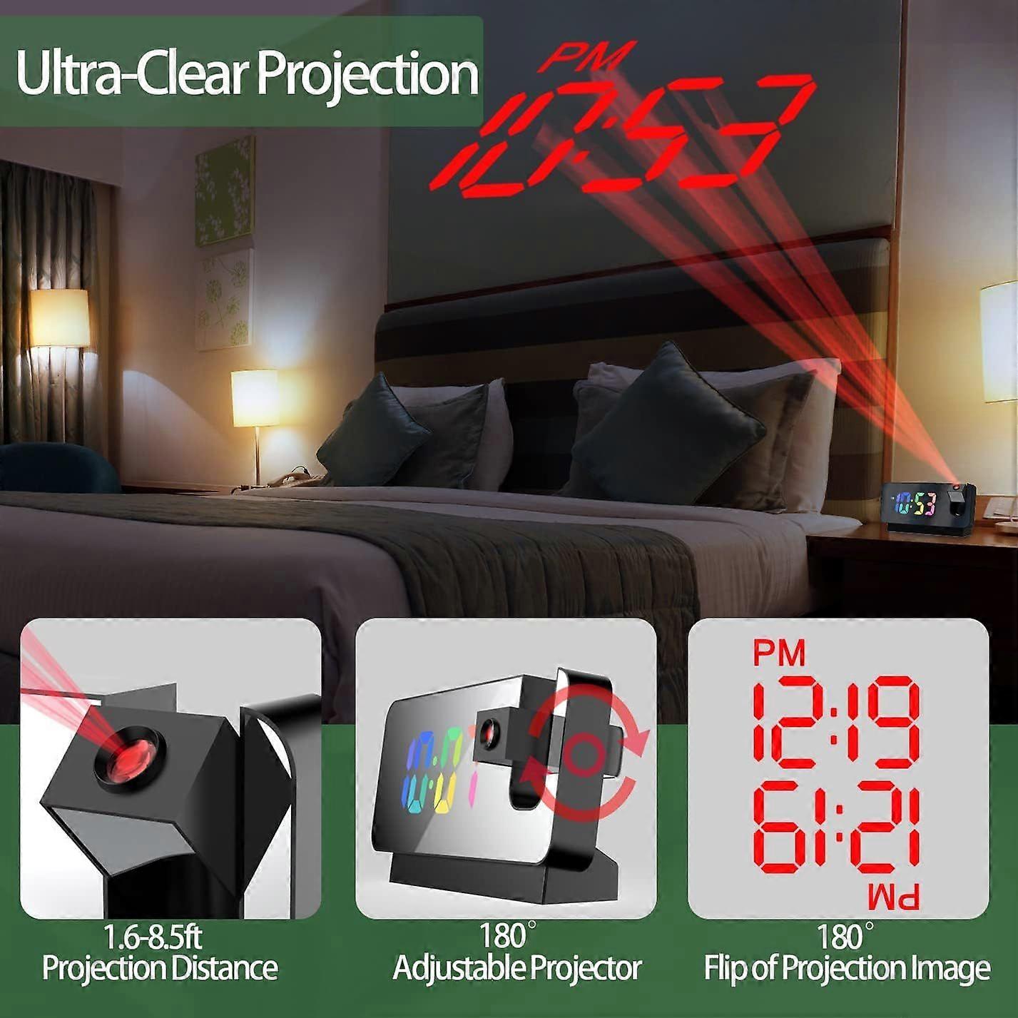 Alarm Clock with Projection on Ceiling, Projection Alarm Clocks for ...