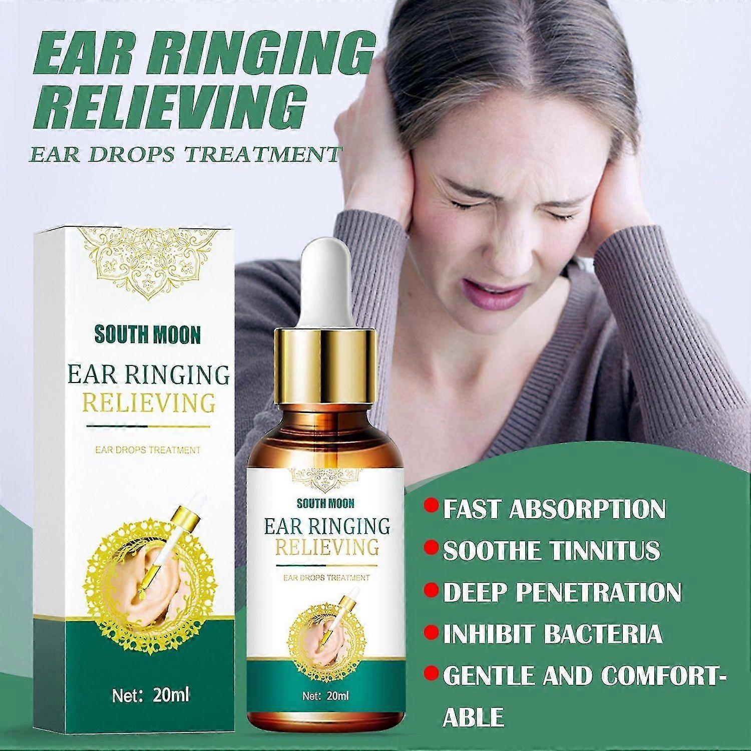 3Pcs Ear Ringing Treatment Oil Deafness Earache Relieve Ear Swelling ...