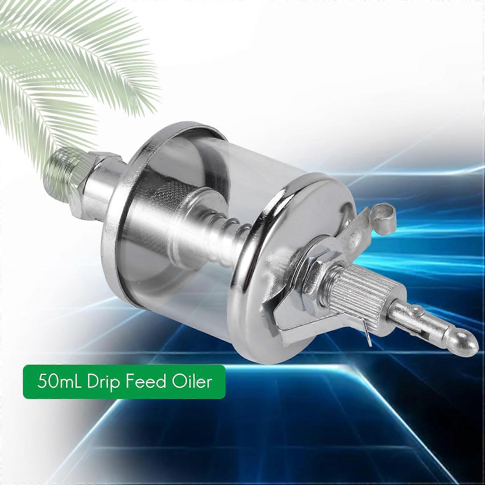 50mL Engine Machine Lubricator Oil Drip Feed Oiler Clear+Silver | Fruugo UK