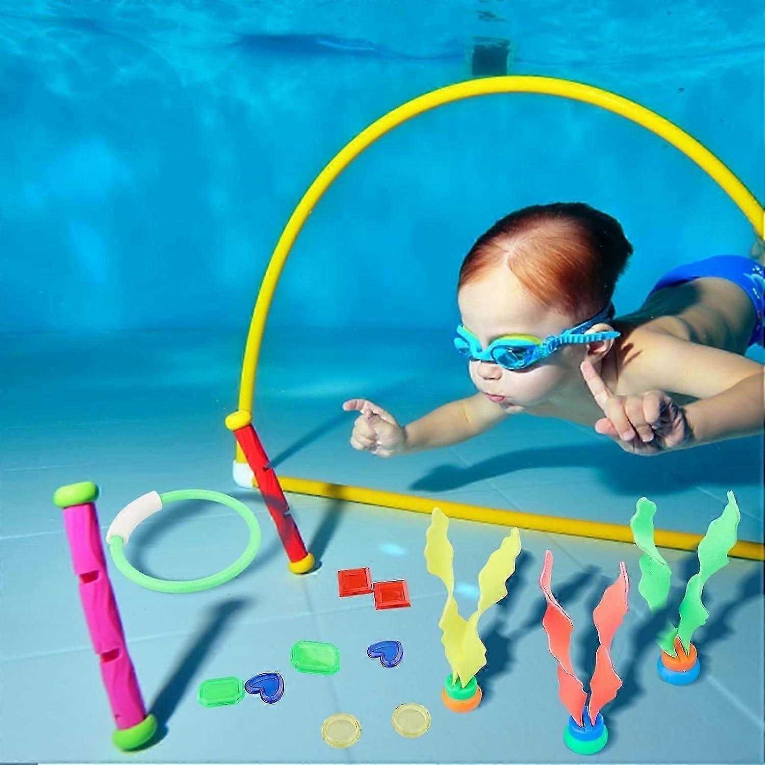 Pool Diving Toys Set, 22Pcs Underwater Toys Swimming Pool Toys for Kids ...