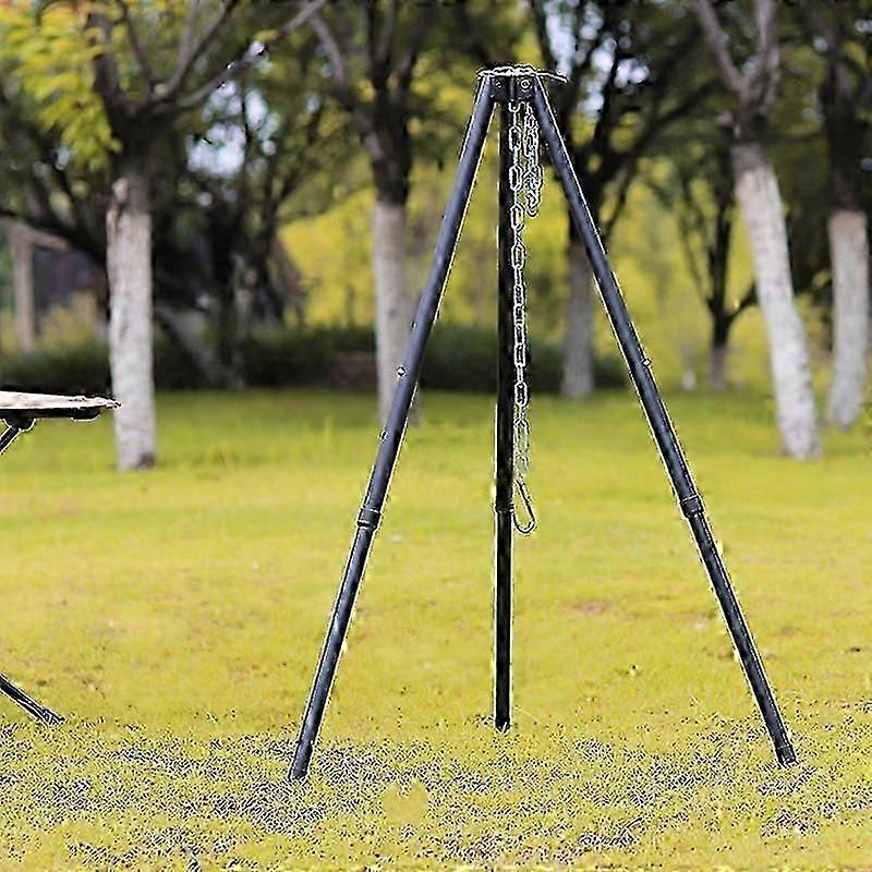 Camping Tripod Fire Hanging Pot Outdoor Campfire Cookware Picnic Grill ...