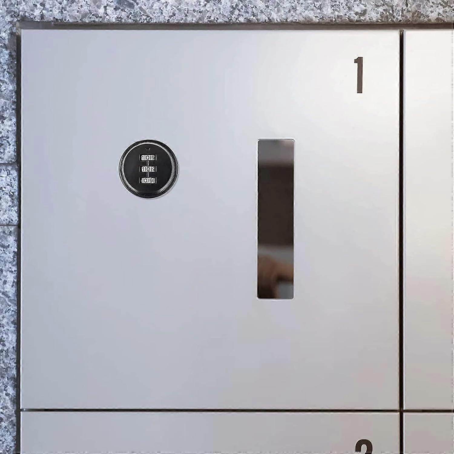 2Pcs (Black) 3 Digit Code Combination Cam Lock Cabinet Lock 19x30mm ...