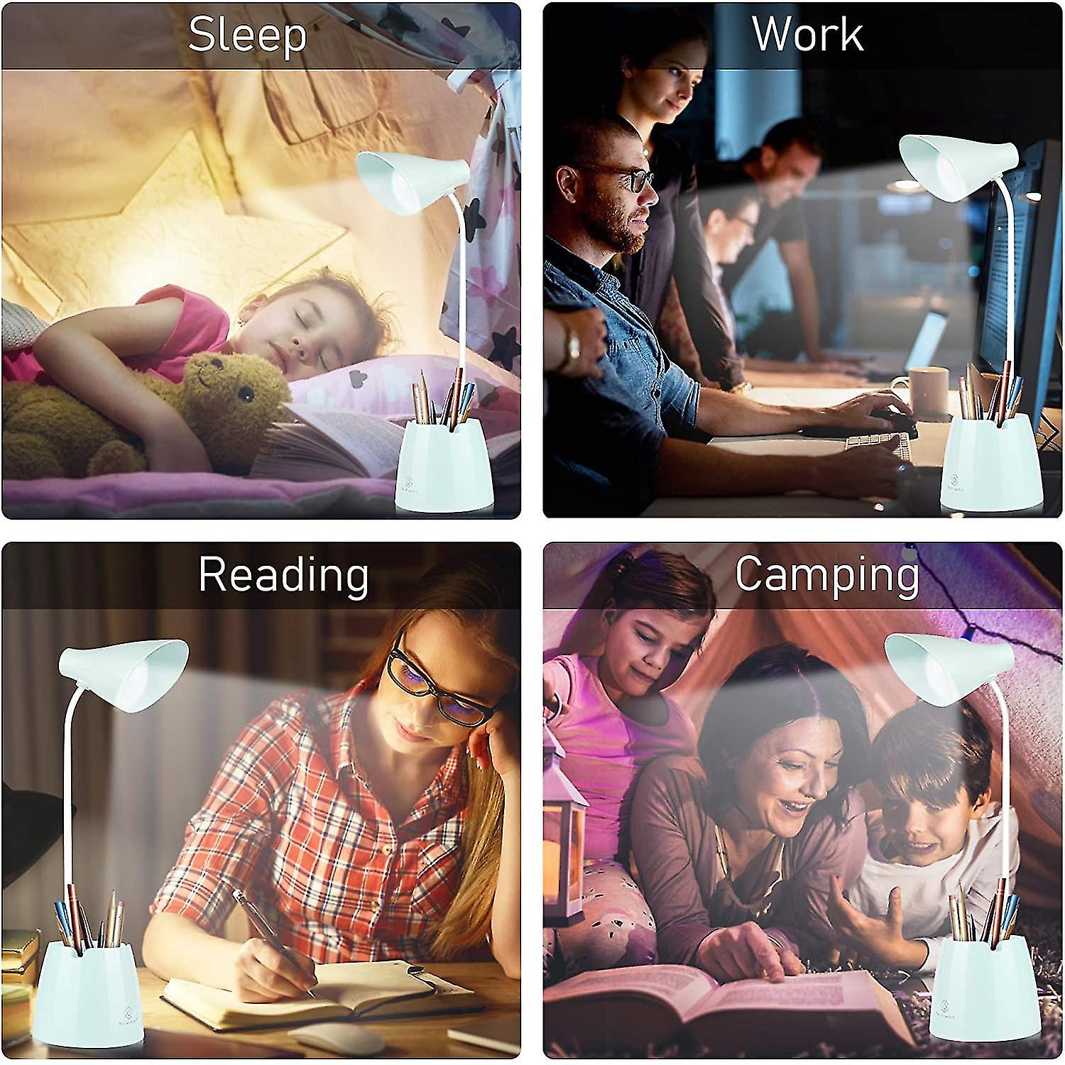 Children's Desk Lamp, Led Dimmable 24 Led Eye-friendly Table Lamp 3 ...