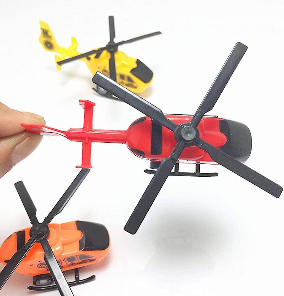Simulation Helicopters Mini Plastic Die cast Pullback Helicopter Toy ...