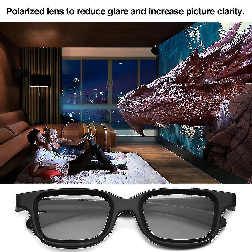 4pcs Polarized Passive 3d Glasses For 3d Tv And Gaming - Real 3d ...