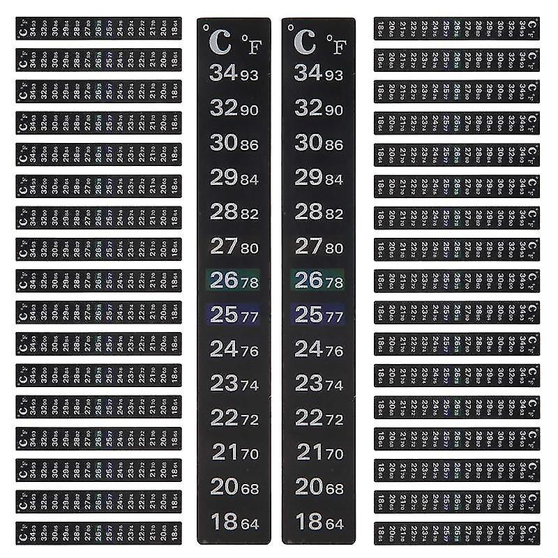 36 Pieces Digital Temperature Sticker Adhesive Thermometer Strip ...