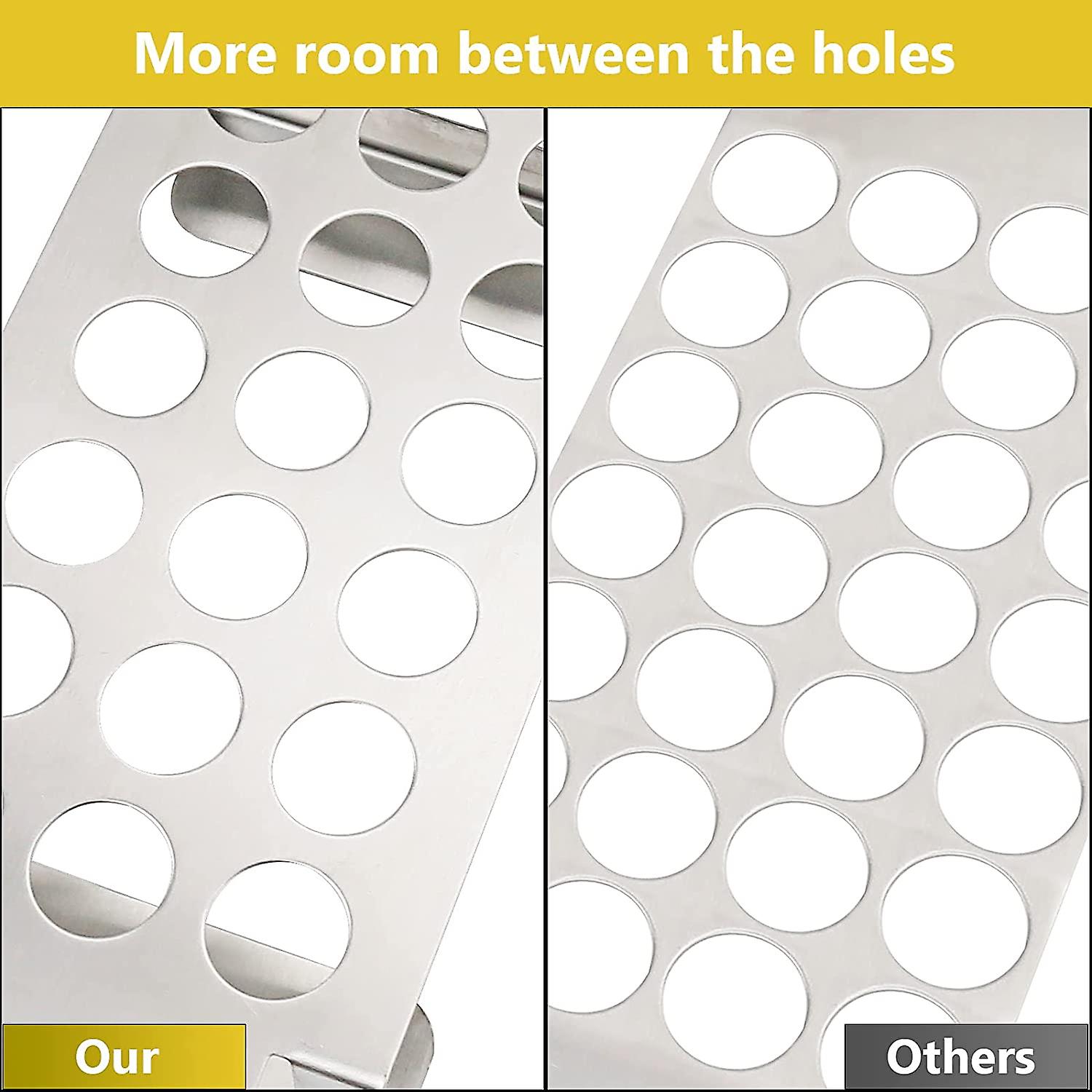 BBQ Lifting Rack with Coring Tool - 18 Holes Stainless Steel Lifting ...