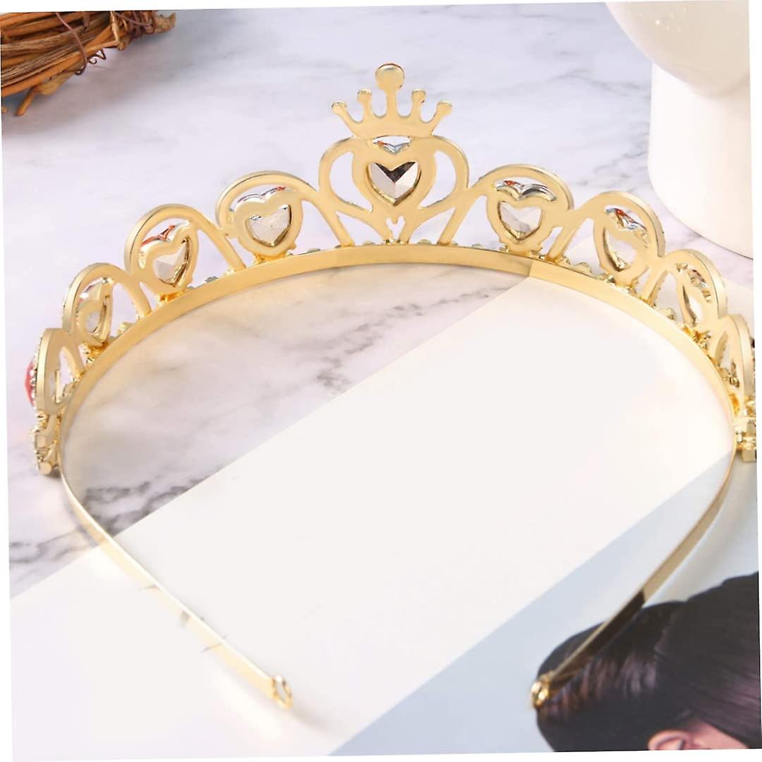 Princess Dress Up Crowns for Kids Red Heart Tiara Descendants Costume ...