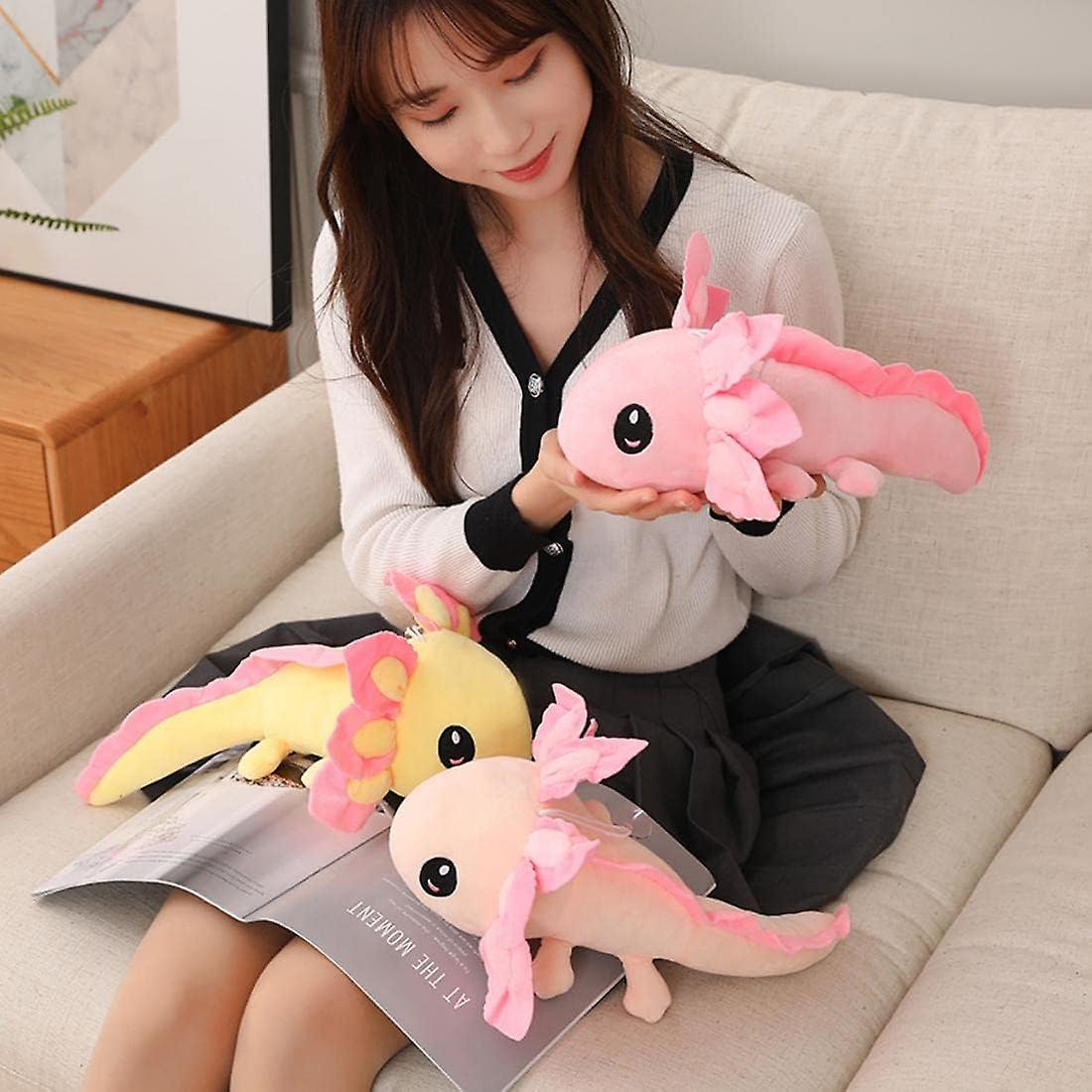 1 Pcs Kawaii Axolotl Plush Doll Toys, Soft Animal Stuffed Pillow Doll ...