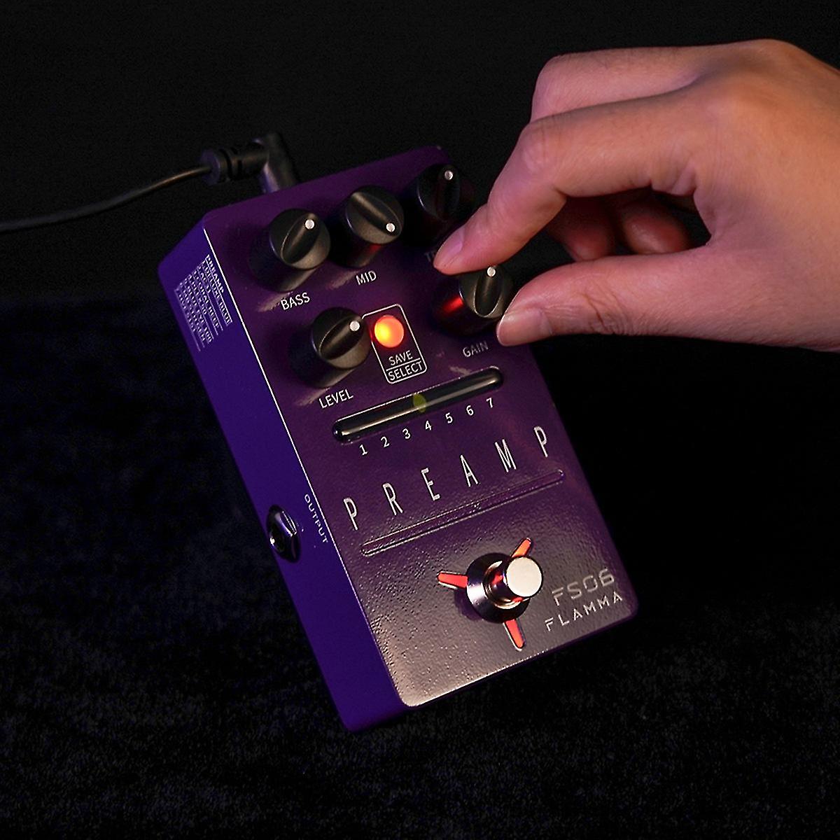 Fs06 Preamp Guitar Effects Pedal With 7 Preamp Models Preset Save Slot ...