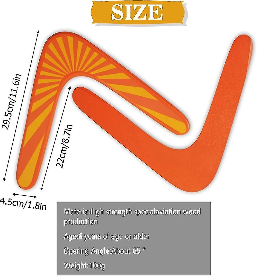 Outdoor Boomerang, Wooden Boomerang, Boomerang For Games Outdoor Sport ...