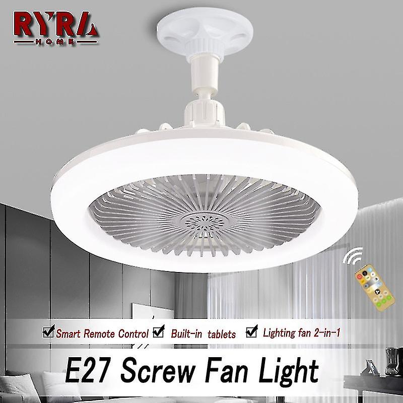 30w Ceiling Fan E27 With Led Light And Remote Control 360 Rotation ...