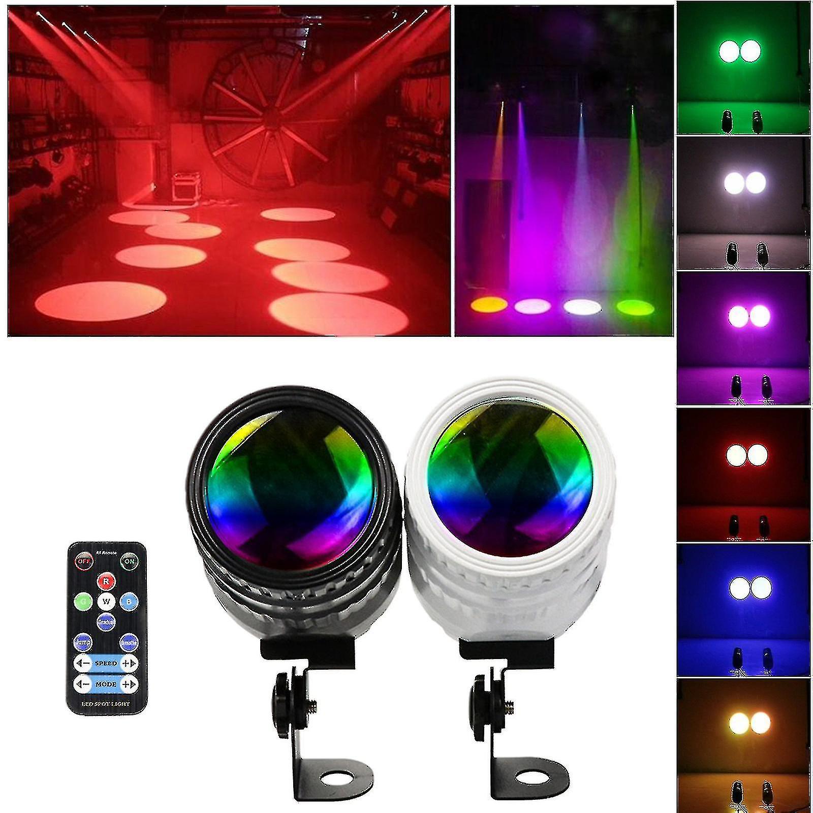 Rgbw Led Pinspot Beam Spotlights Light For Mirror Ball Dj Disco Party ...