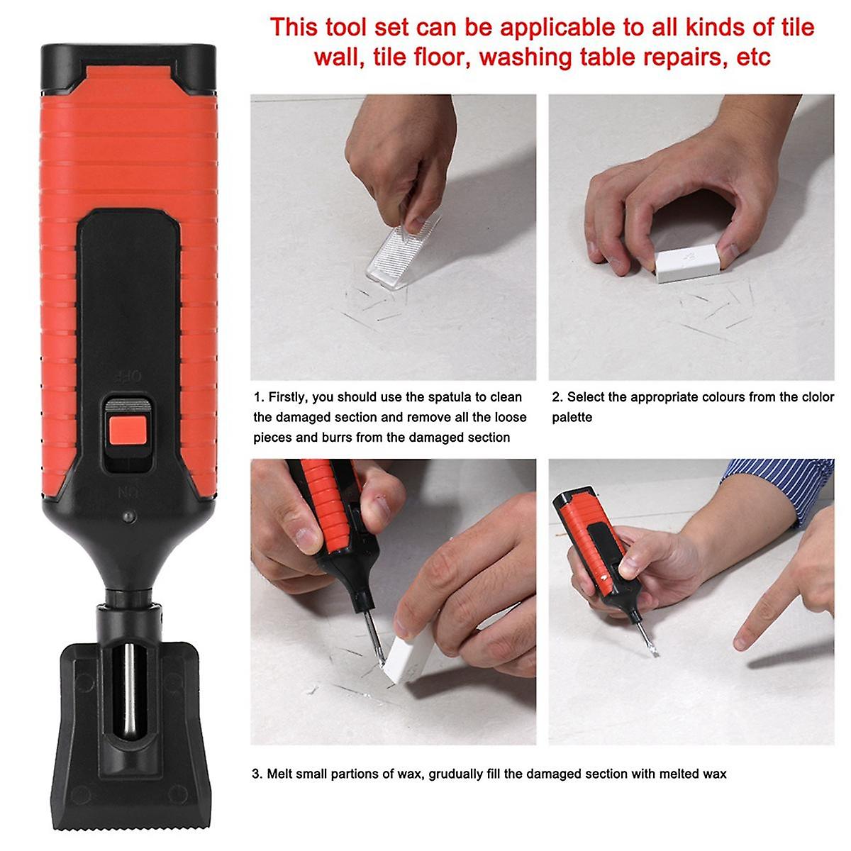 Ceramic Tile Repairing Tool Set Scratch Repairing Crack Fill Tile DIY ...