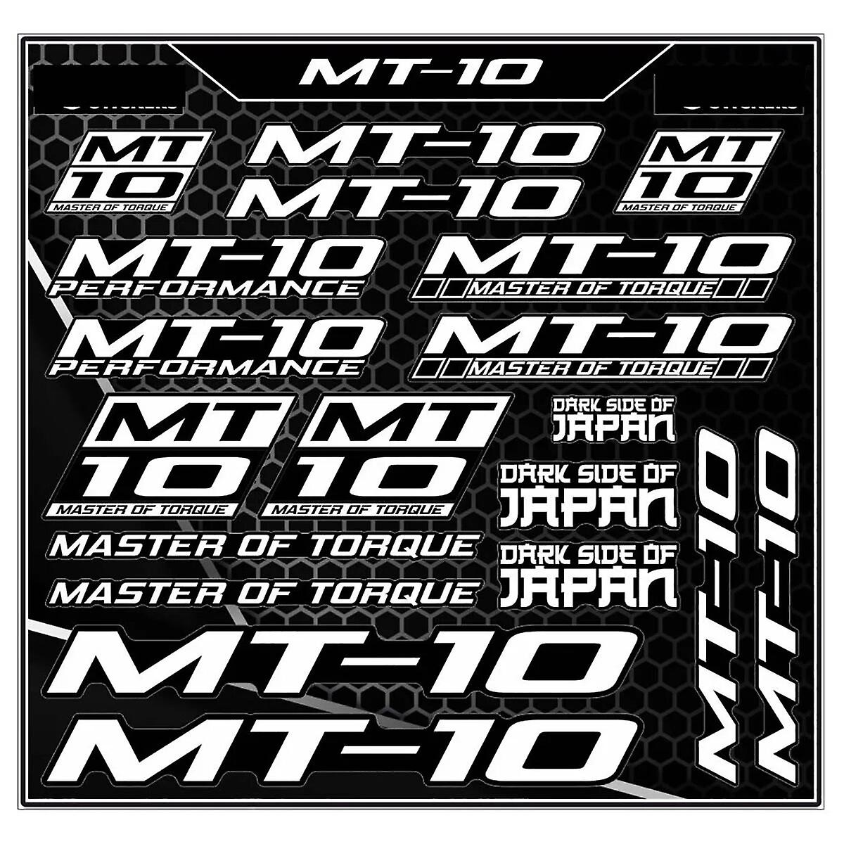 For Yamaha Mt10 Mt10 Sticker Mt 10 Logo Decal Kit | Fruugo UK