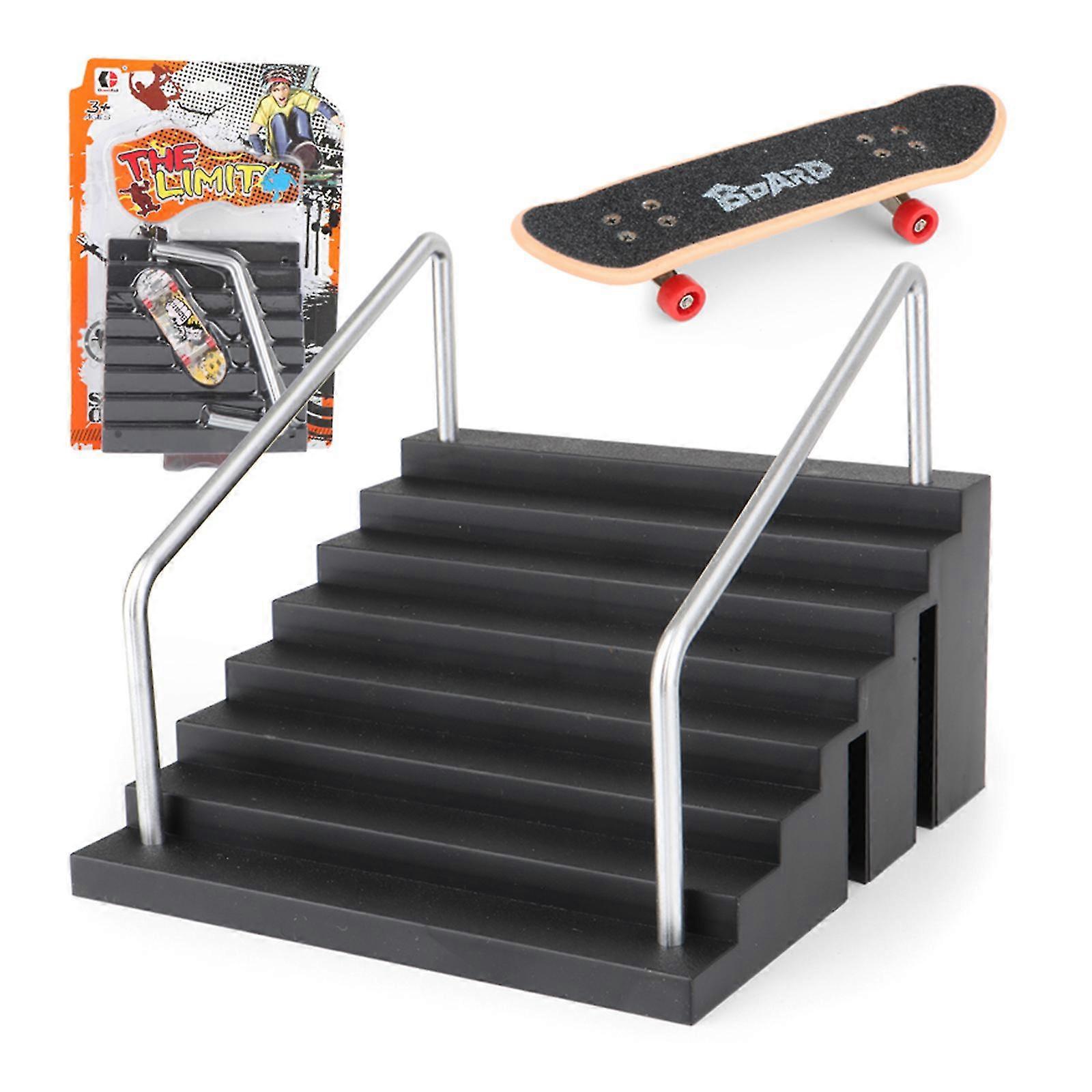 Children Finger Skateboards Skate Toy Skate Park Ramp Set Tech Practice ...