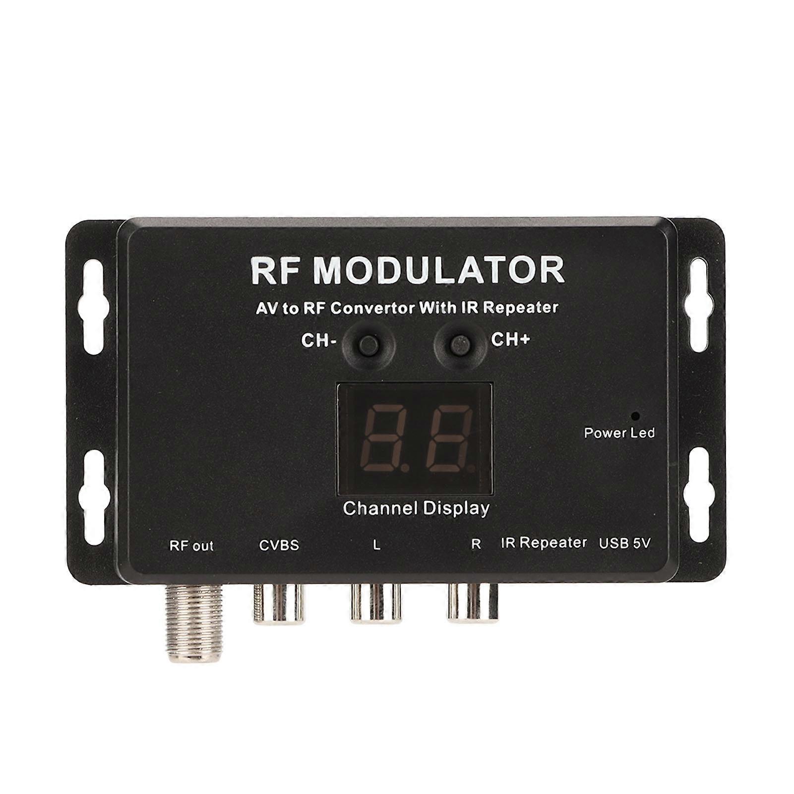 RF Modulator Professional PAL NTSC 21 Channel AV to RF Convertor for ...