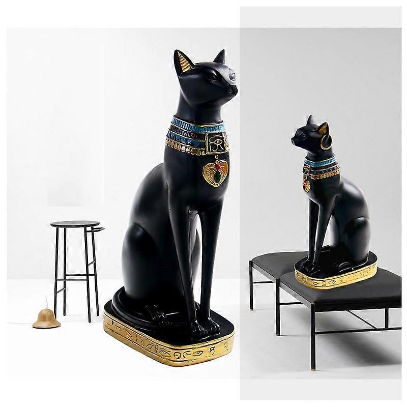 Resin Egyptian Bastet Figurine Anime Egyptian Goddess Statue Sculpture ...