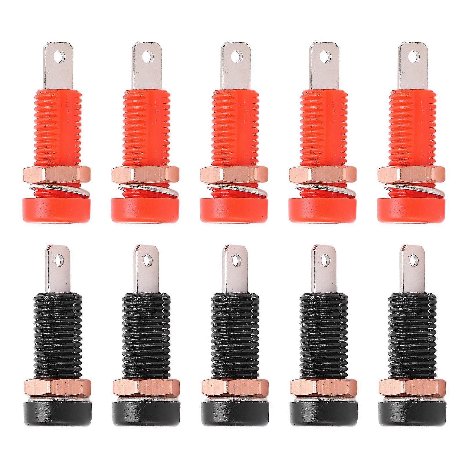 10pcs Banana Plugs Brass Material 4mm/0.2in Hole Insulation Resistance ...