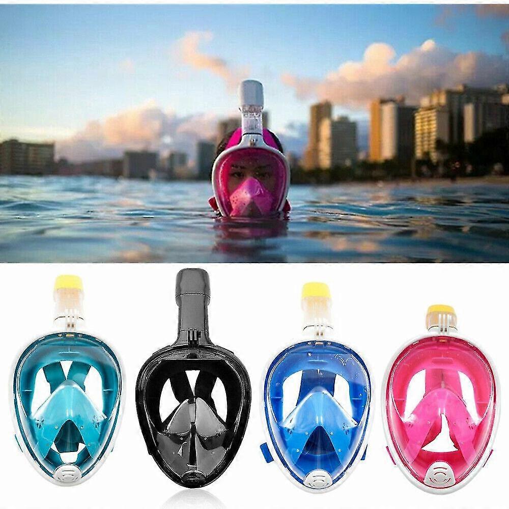 Snorkel Mask Anti Fog Full Face Swimming Diving Scuba Goggle Mask For ...