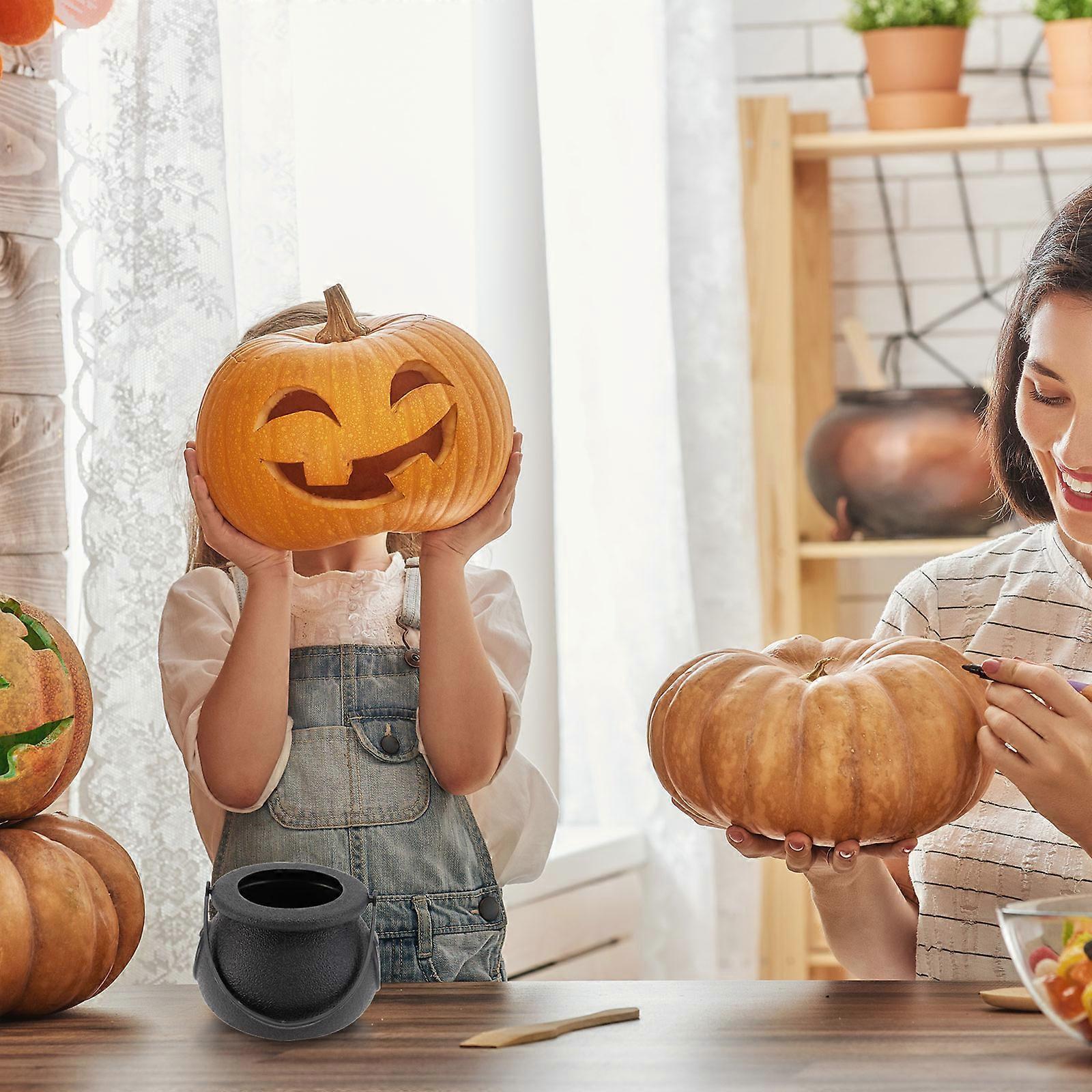 12 Pcs 5x7cm Candy Jars Kettles Witch Cauldron Handheld Candy Bucket ...