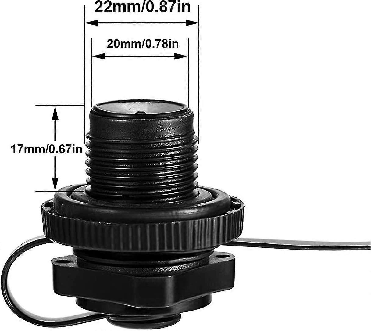 4 Pcs Air Valve Replacement,kayak Raft Plug Replacement,air Mattress ...