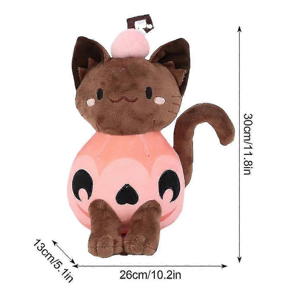 Halloween Pumpkin Cat Plush Toy Cute Stuffed Animal Soft Cat Kittens ...
