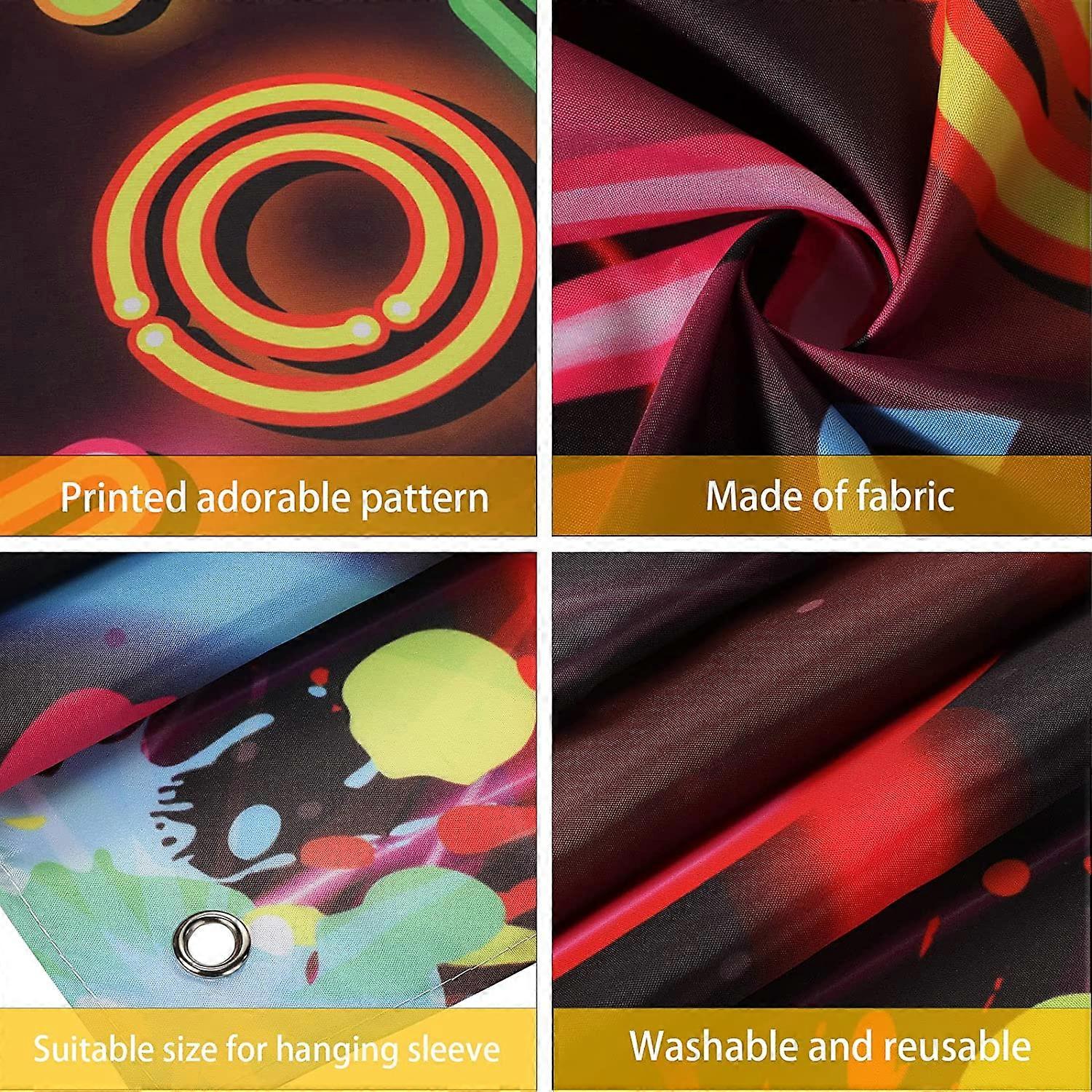 Neon Glow Party Backdrop Fabric Let Glow Background Glow Party Themed ...