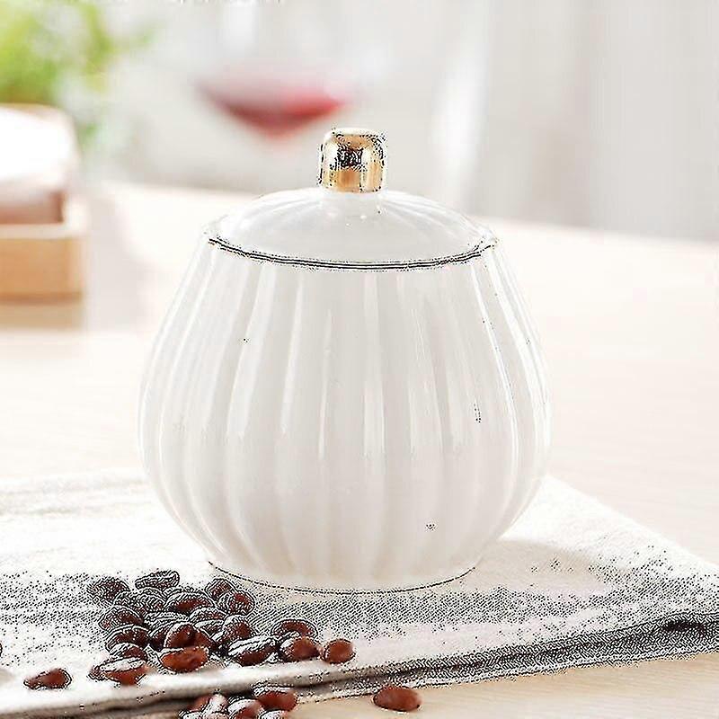 Classic European Style White Porcelain Sugar Bowl And Creamer Pots Set ...