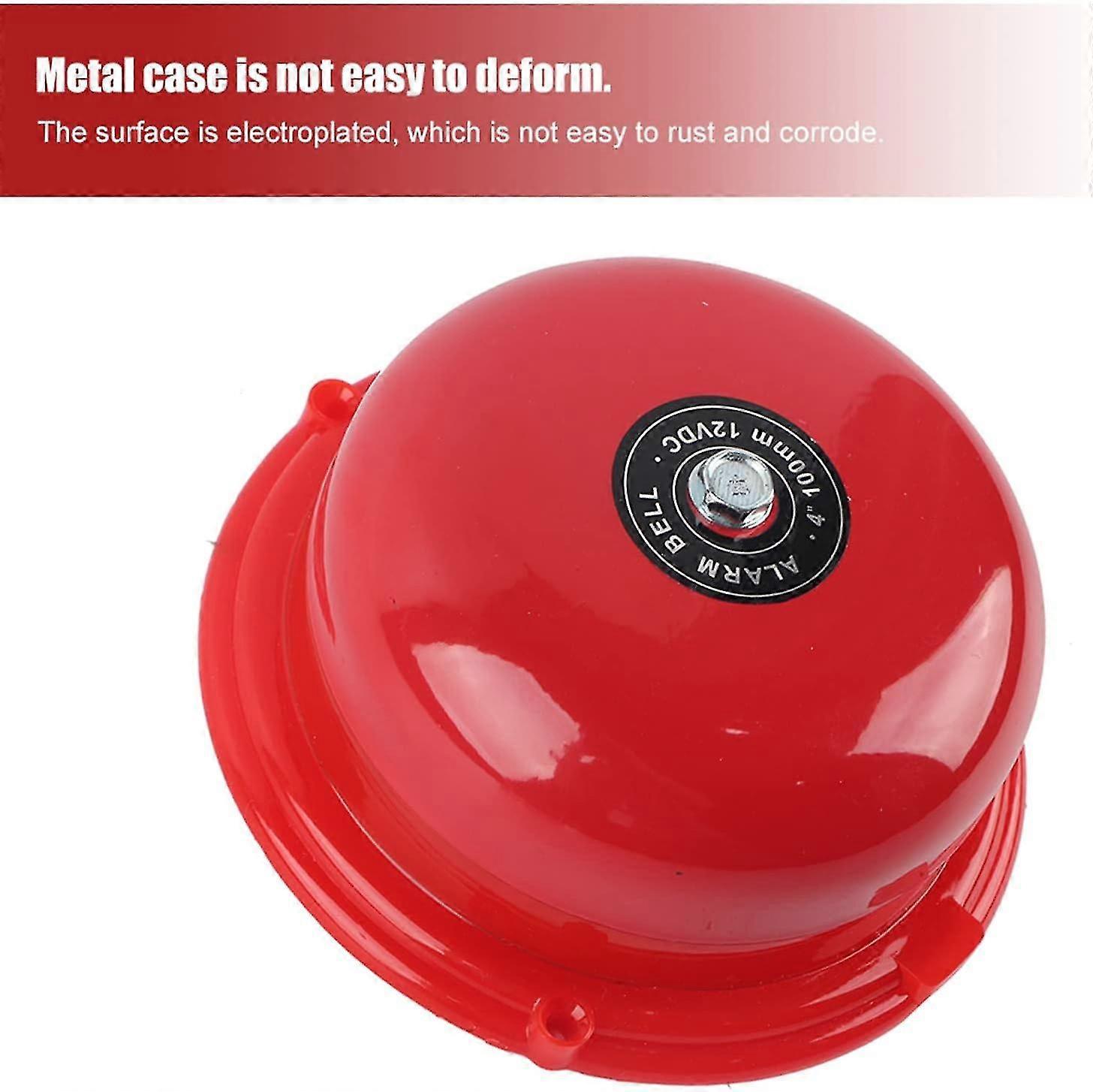 100db High Volume Electric Bell, 4 Inches Stainless Steel Fire Control ...