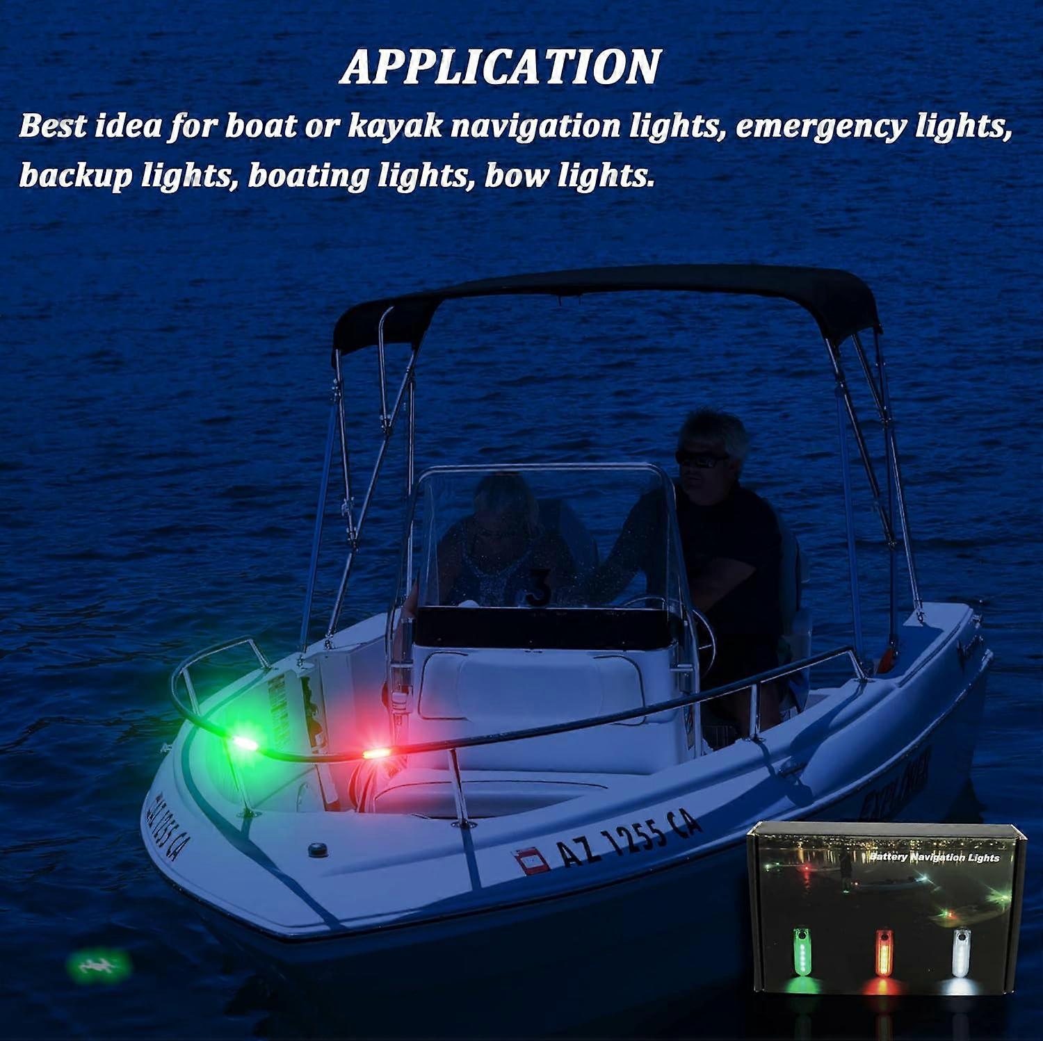 Kayak Navigation Lights Stern Lights Battery Operated, Waterproof Kayak ...