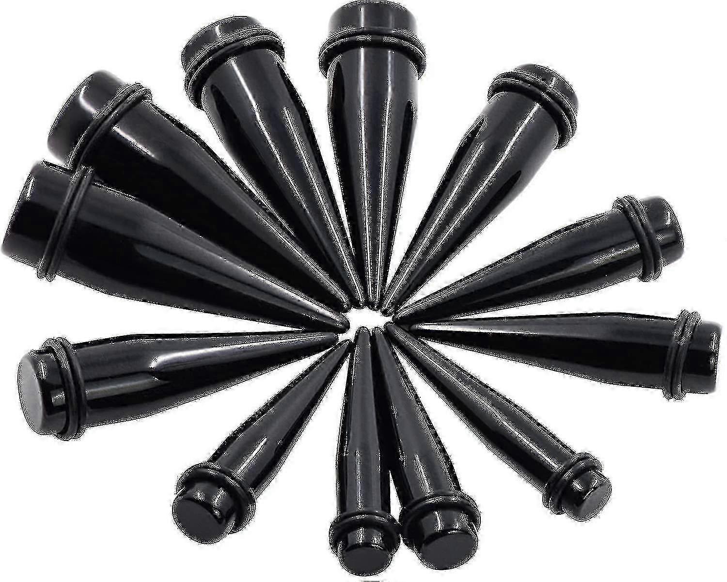 24pc Big Gauges Kit Ear Stretching 00g-20mm Acrylic Taper Plug Tunnels ...