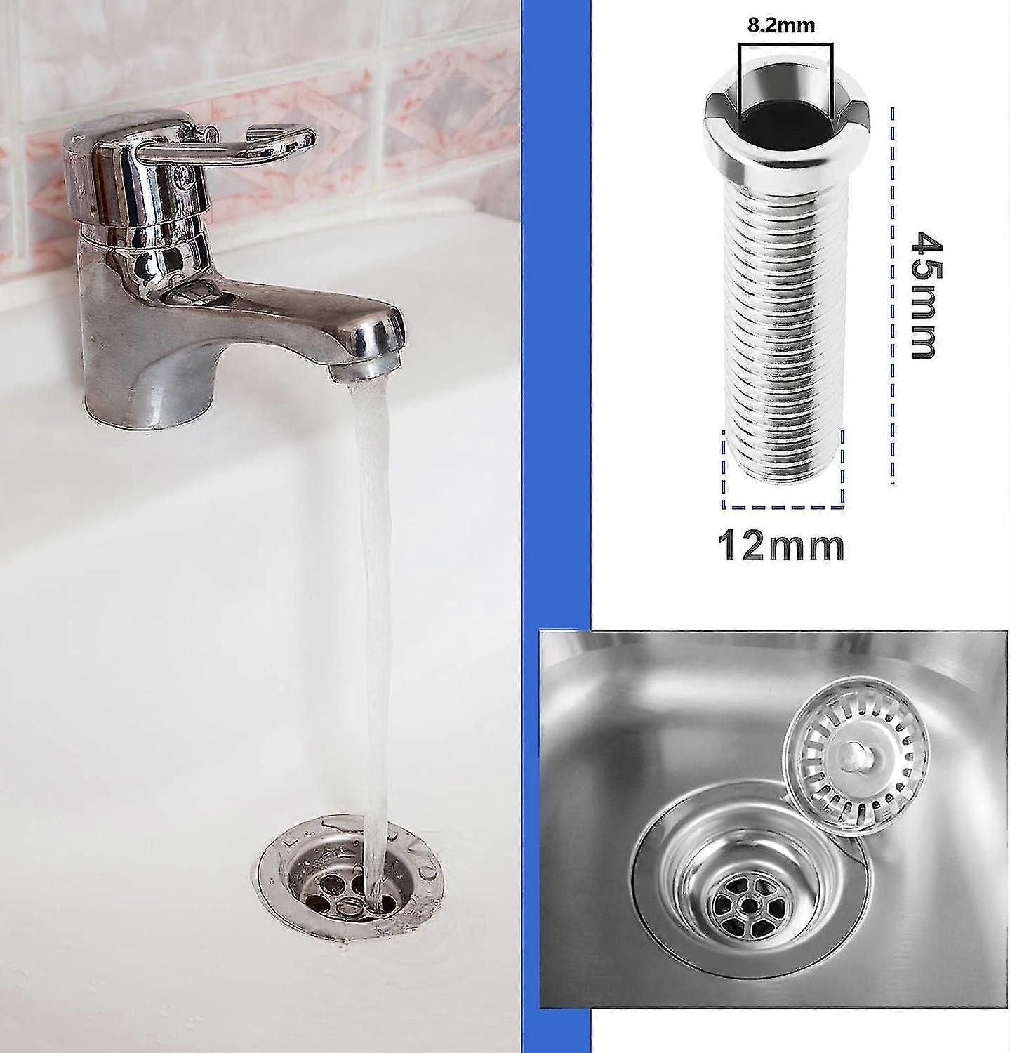 2pcs 304 Stainless Steel Kitchen Sink Strainer Screw Threaded Waste ...
