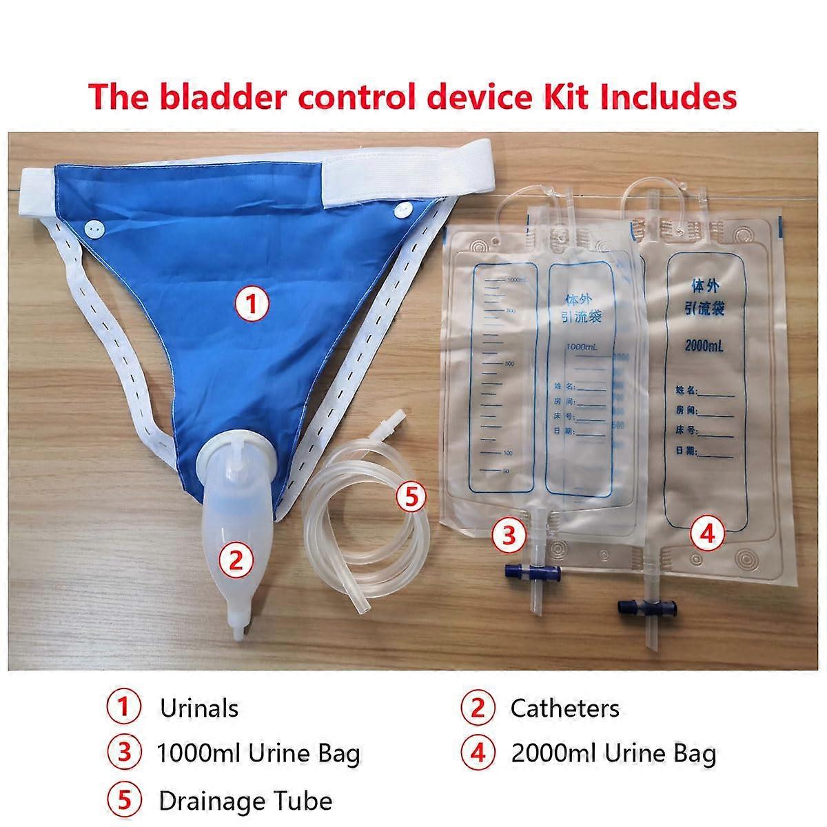 Urine Collection Bag Condom Catheters for Men Reusable Portable ...
