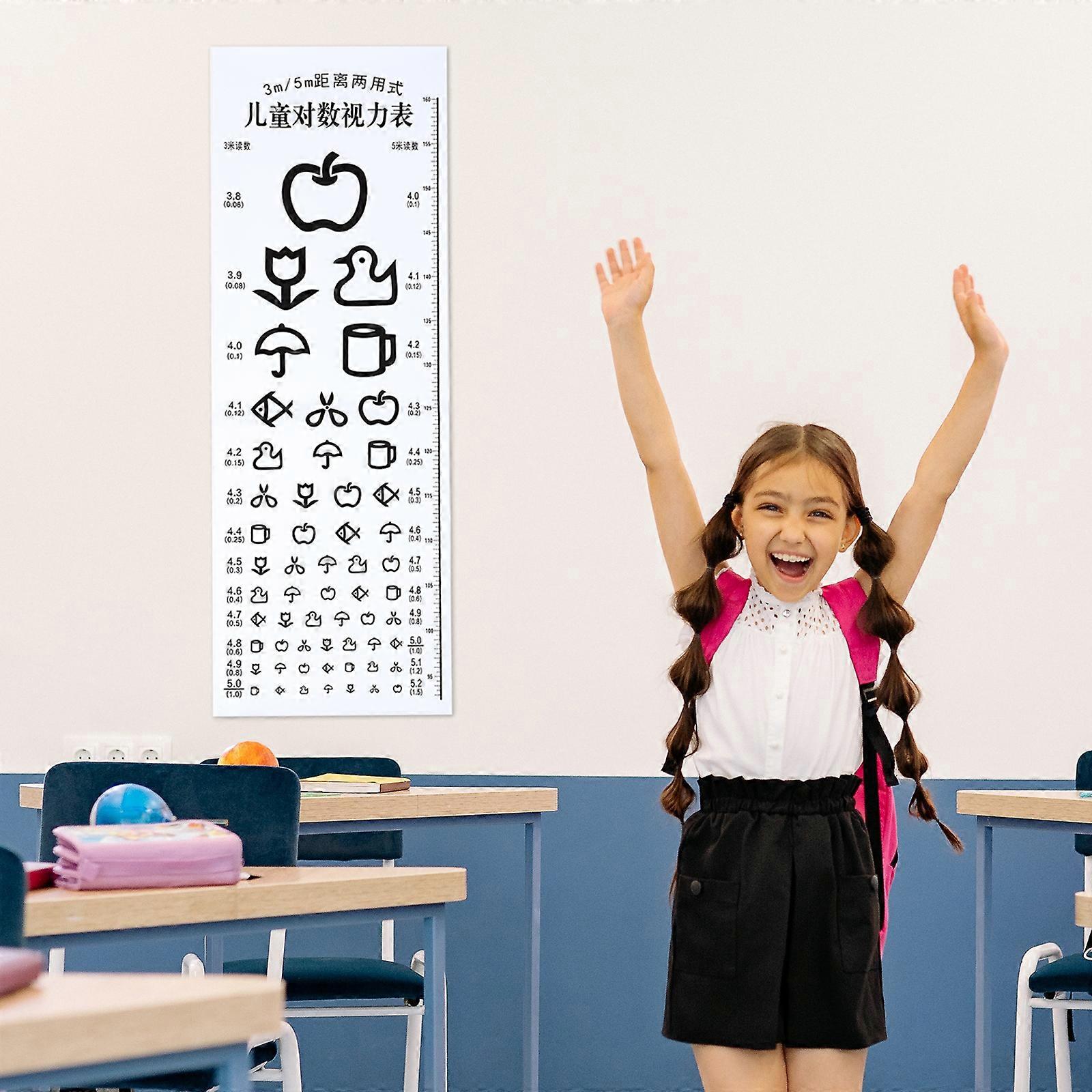 Eye Chart Standard Visual Testing Chart Children Vision Eye Chart for ...