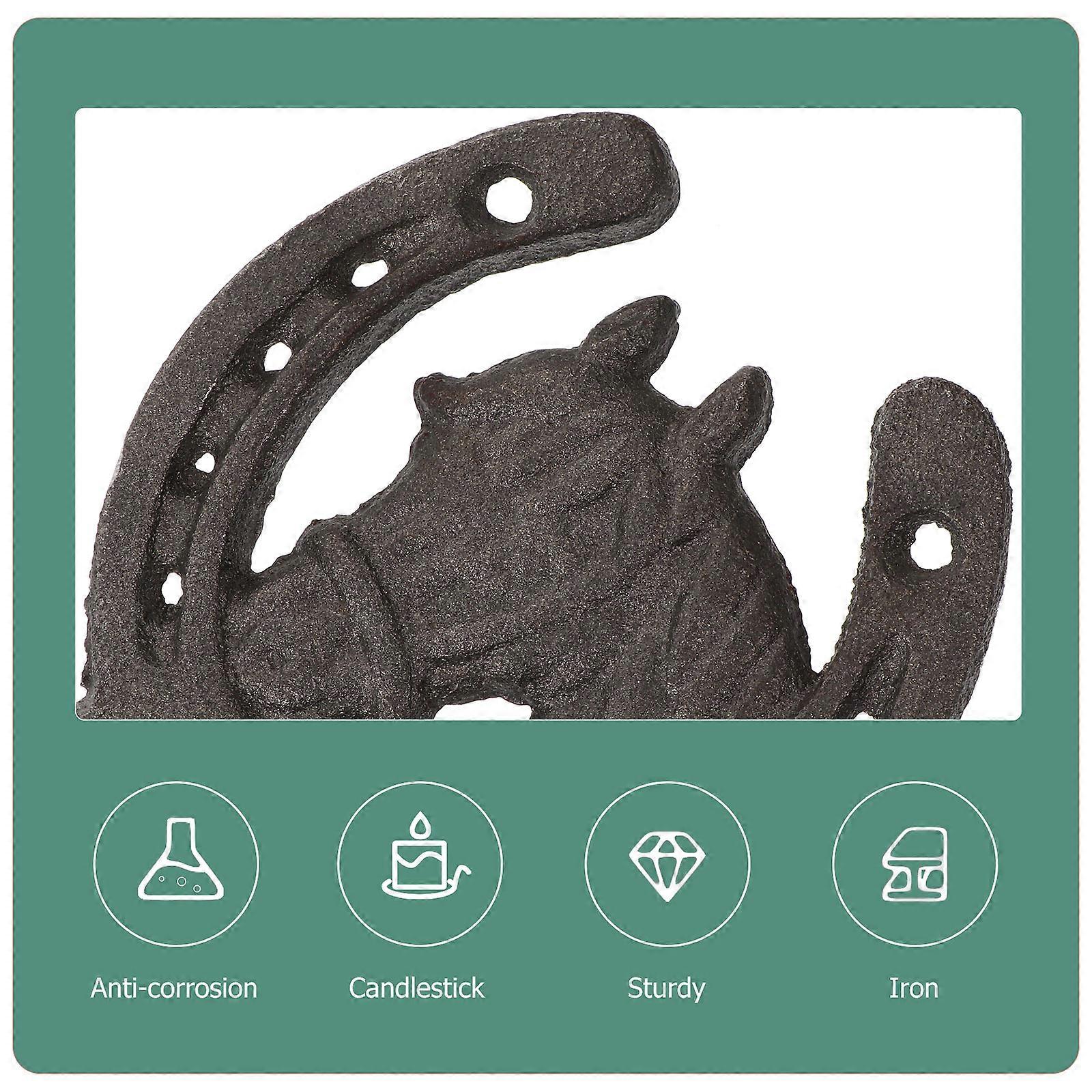 2 Pcs Wall Mount Clothes Rack Robe Coat Hanger Wall Mounted Coat Rack ...