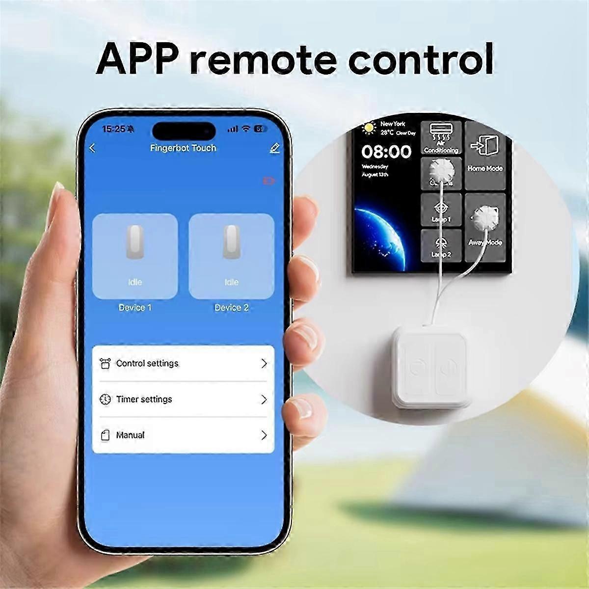 Tuya Fingerbot Touch Screen Smart Life BLE Wireless Touch Switch Robot ...