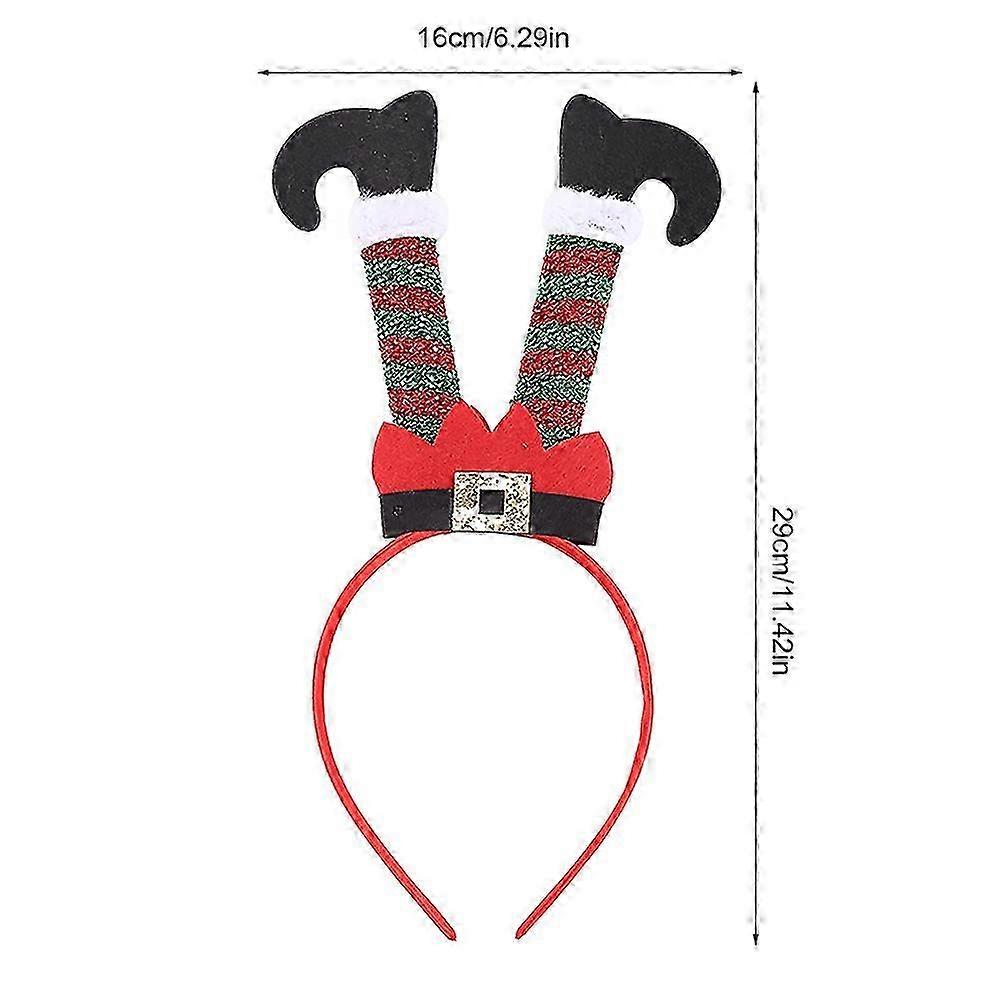 Children Christmas Headband with Lights Elf Leg Hair Band Kids Hair ...