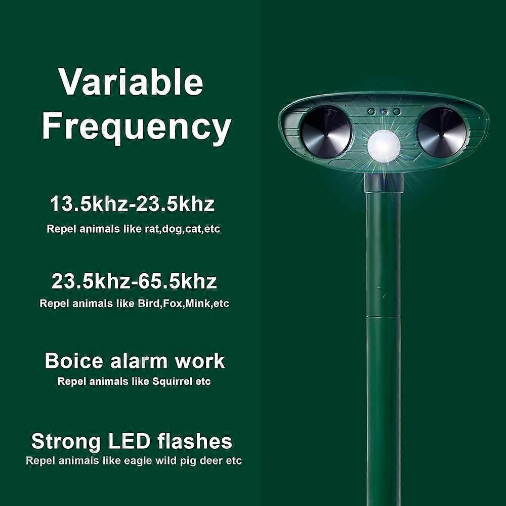 Ultrasonic Deer Repeller - Pack Of 1 - Solar Powered - Get Rid Of Deer ...