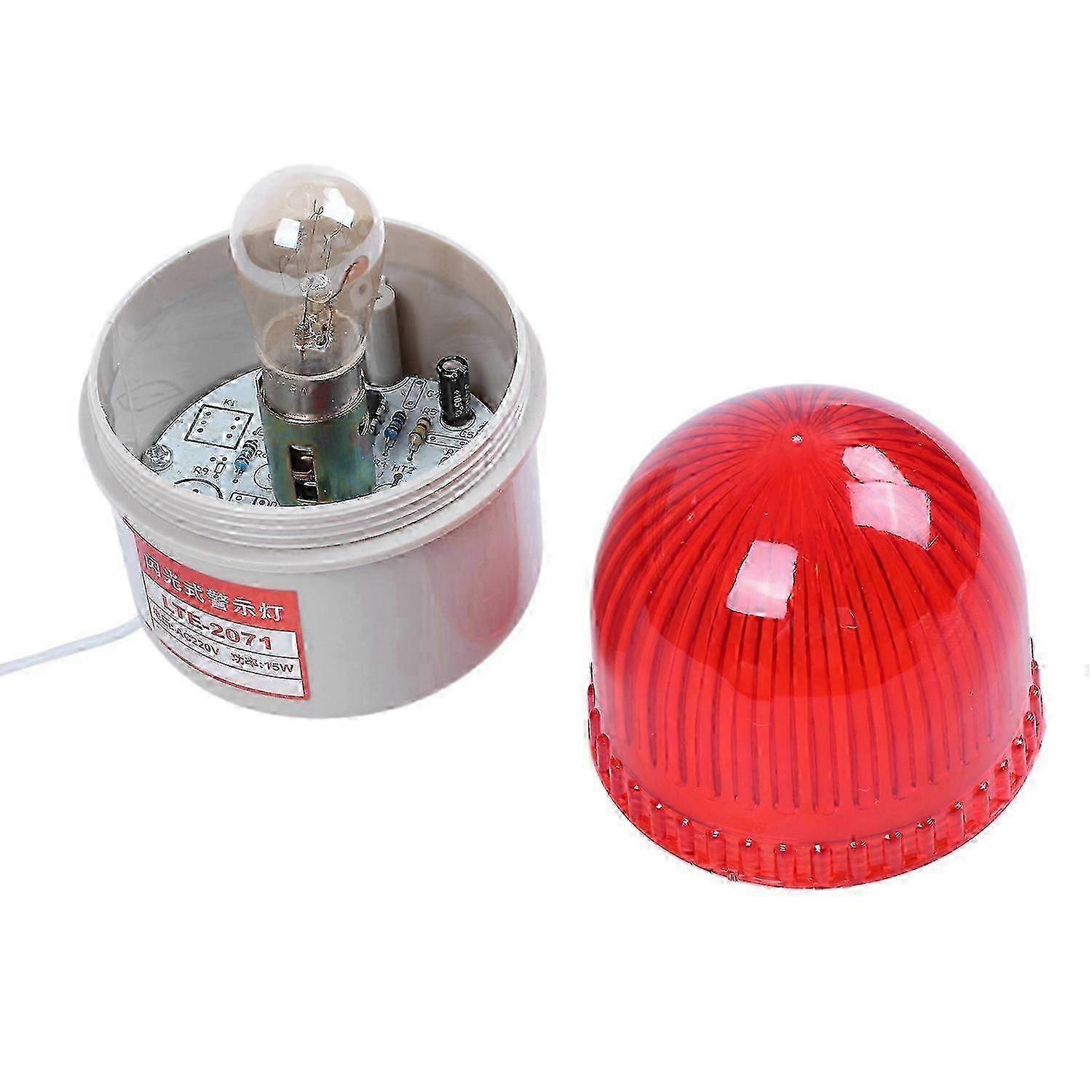 AC 220V 15W Red Light Industrial Signal Tower Flash Warning Lamp hwy ...