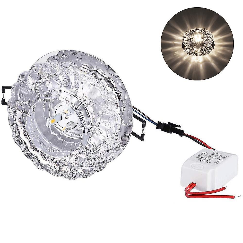 Crystal Led Downlight, 5w Recessed Ceiling Light With Aperture, Led ...