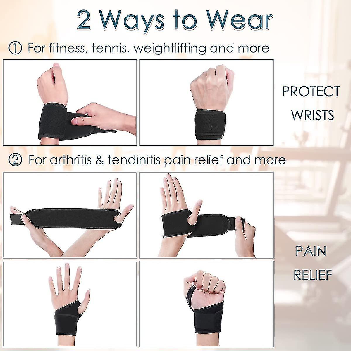 Wrist Support Splint Brace, 1 Pack Adjustable Wrist Strap Carpal Tunnel ...