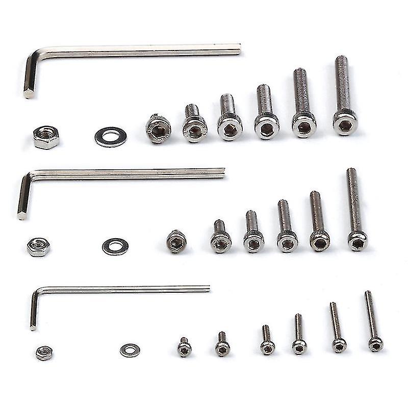 1080pcs M2/m3/m4 Stainless Steel Hex Socket Bolt And Nuts Set Fastener ...