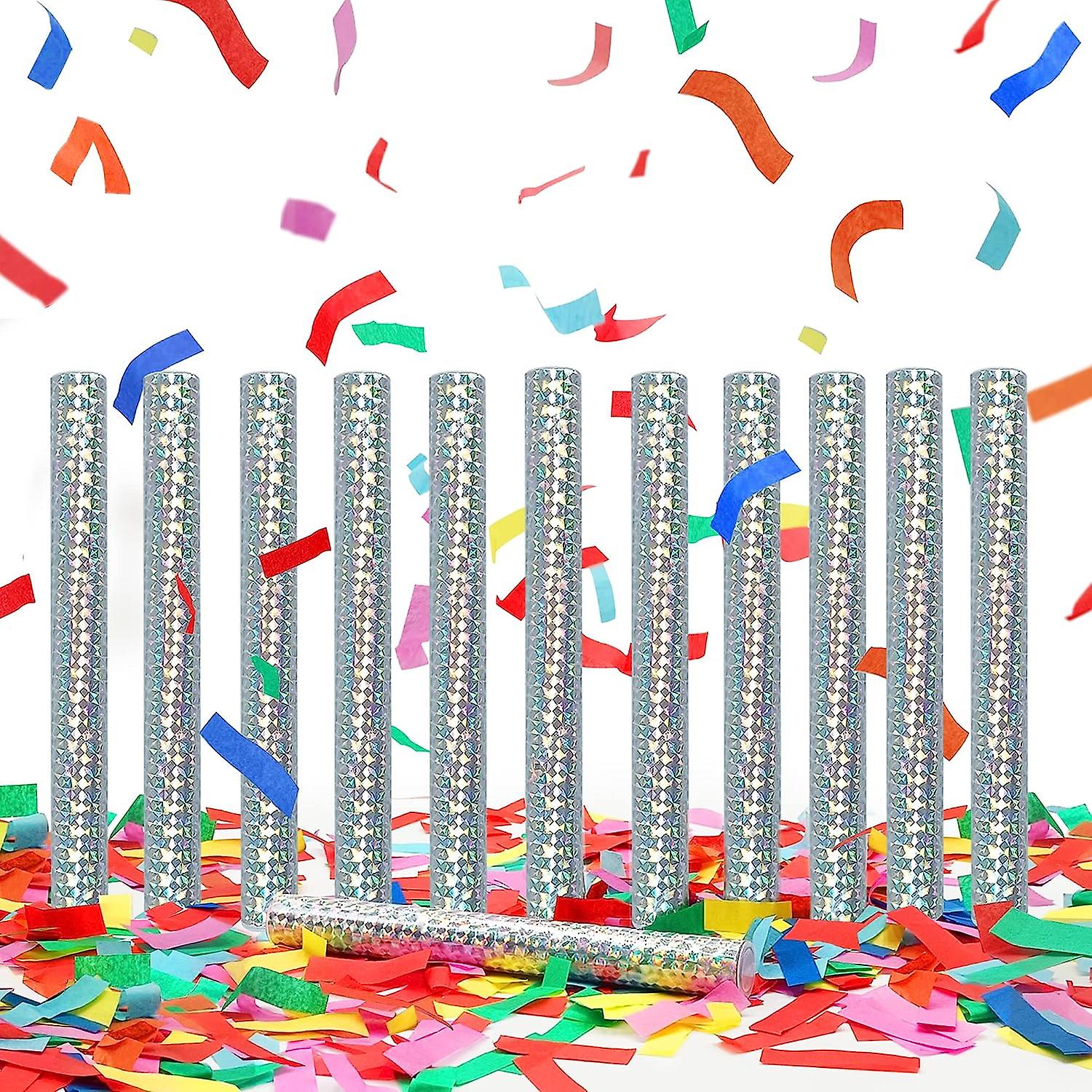 12 Pack Colorful Confetti Wands Handheld Confetti Flick Flutter Sticks ...