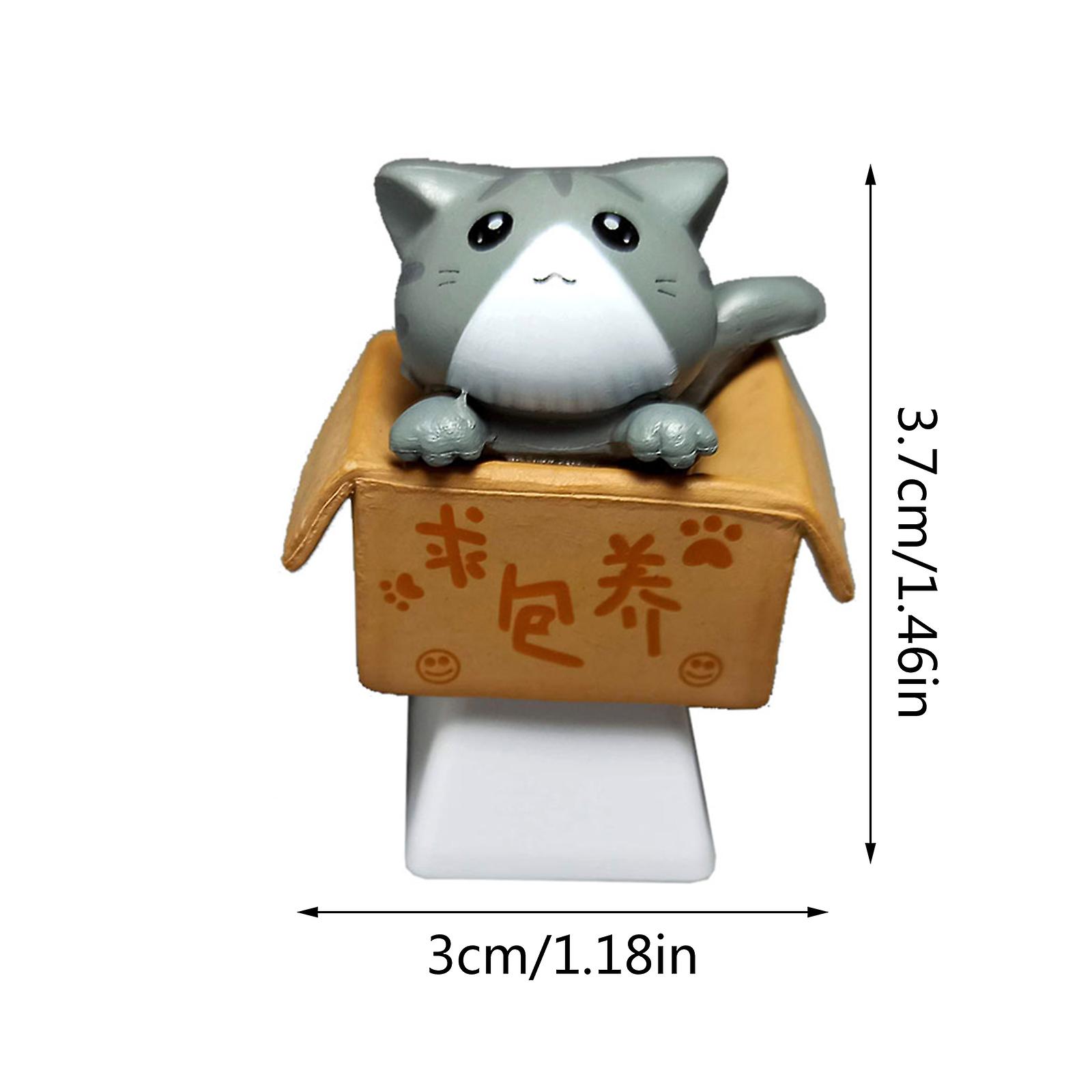 1PC DIY PBT Cartoon Anime for Cat Keycap Bottom Backlit Keycaps for ...