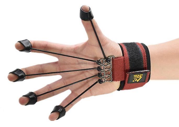 Finger gripper strength trainer extensor exerciser finger flexion and ...