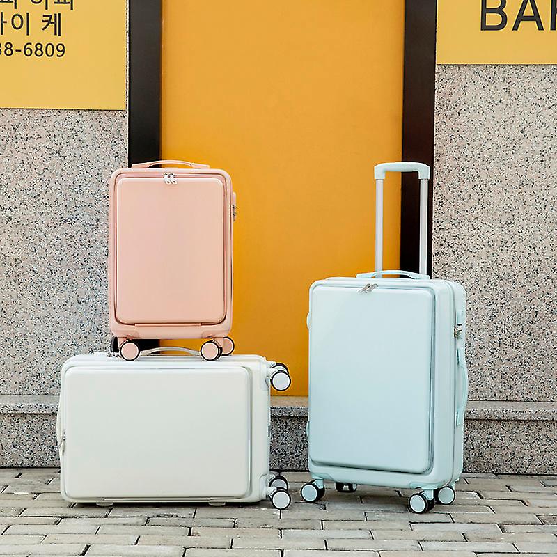 New Front-opening Suitcase Female Student High-value Luggage Male ...