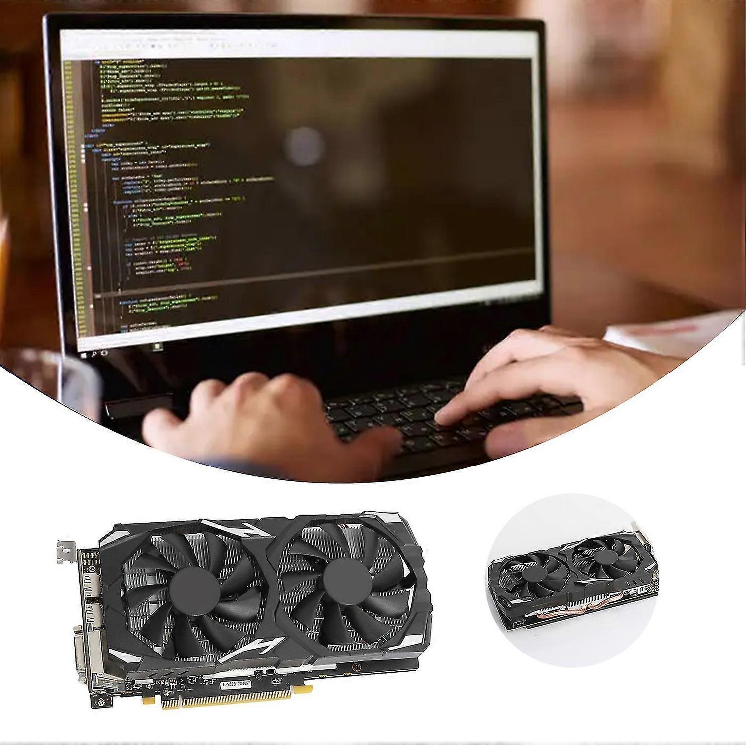 RX580 Graphics Card HD-compatible Dual Fan Mini 8GB DDR5 256Bit HDMI ...