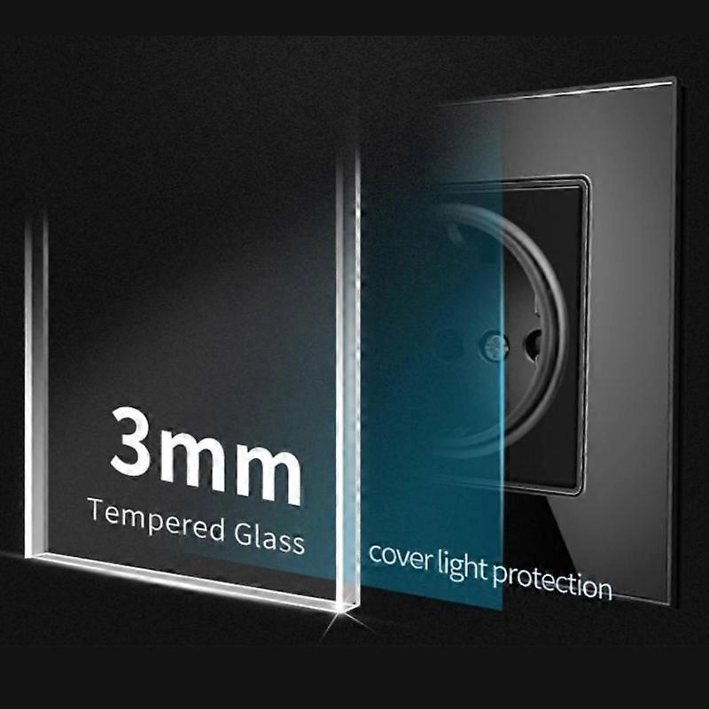 Eu Plug Wall Triple Sockets With 4 USB Ports 16A 250V Power 3 Gang ...