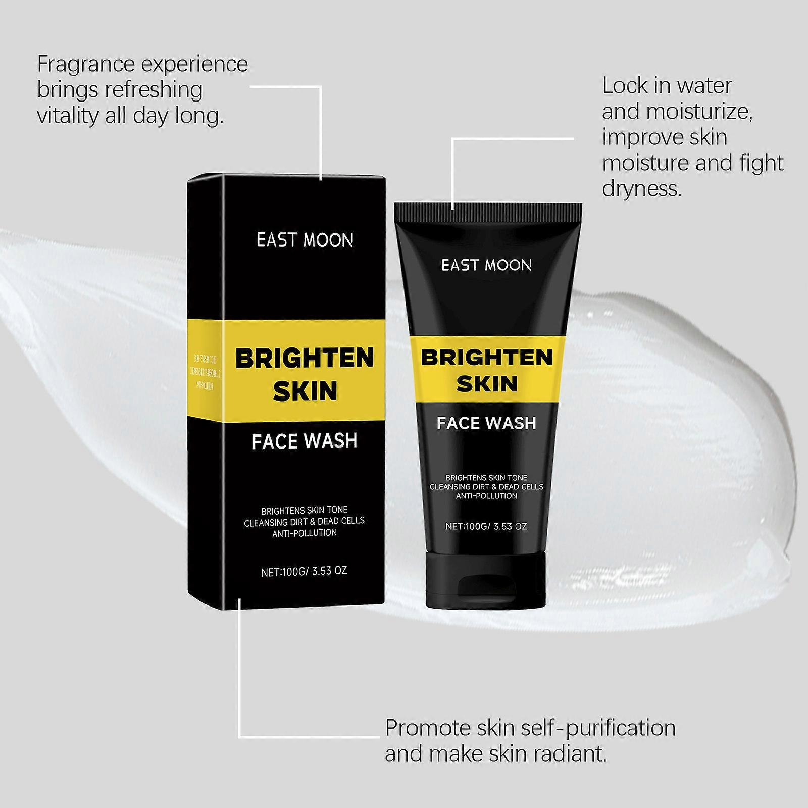 East Moon Men's Facial Cleanser Moisturizing Cleansing Mild Hydrating ...